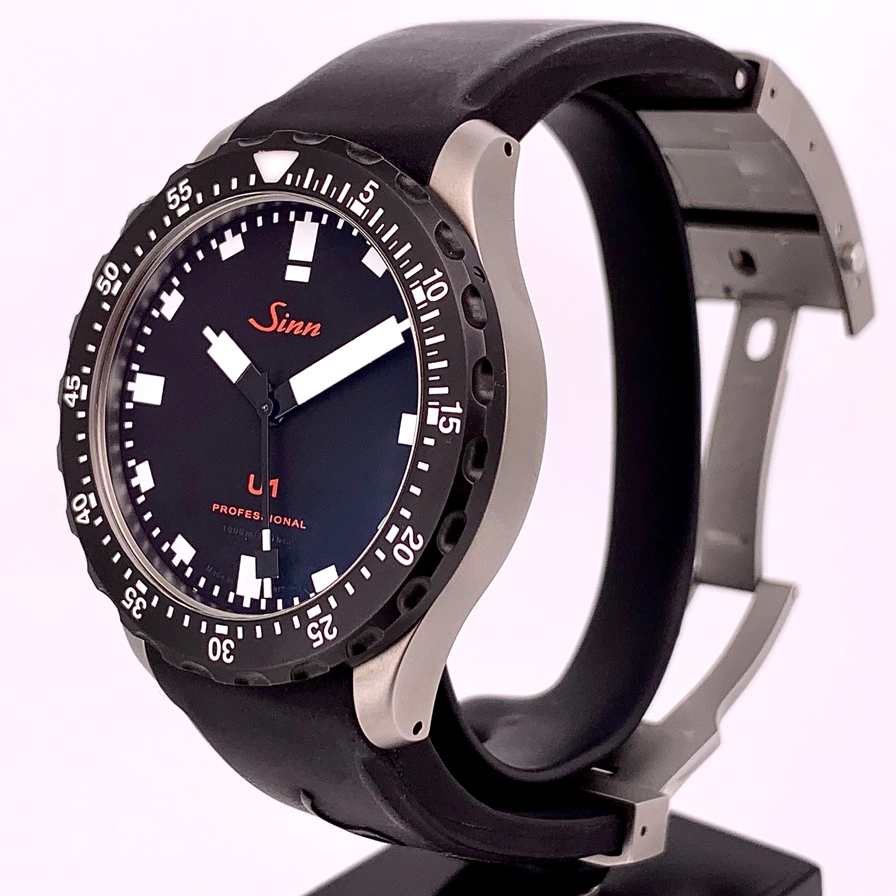 SINN U1 PROFESSIONAL BLACK DIAL LIMITED EDITION